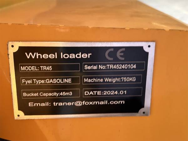 2024 TRANER TR45 Wheeled Loader #TR45240104 DON BASKIN TRUCK SALES, LLC ...