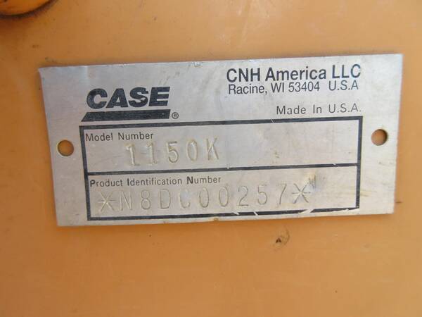 2008 Case 1150K Crawler Dozer #N8DC00257 ELDERON TRUCK - PARTS AND ...